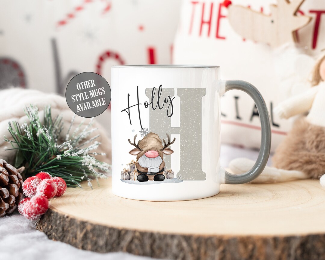 Personalised Gonk Mug, Reindeer Gonk, Stocking Filler, Perfect Gift ...