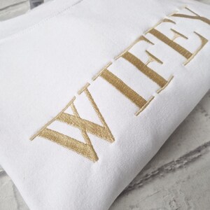 BRIDE Embroidered Tracksuit, Bride Sweatshirt, Honeymoon Hen Party ...
