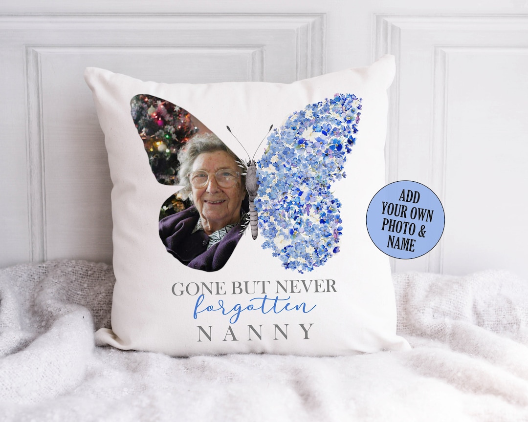 Memorial Photo Cushion, Remembrance Hug Pillow, Gone but Never ...
