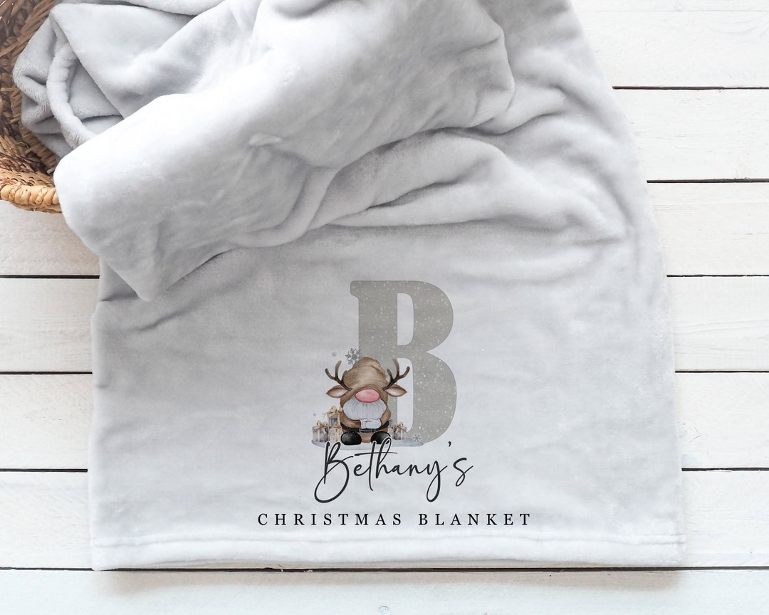 Personalised Gonk Family Blanket, Christmas Movie Fleece Blanket ...