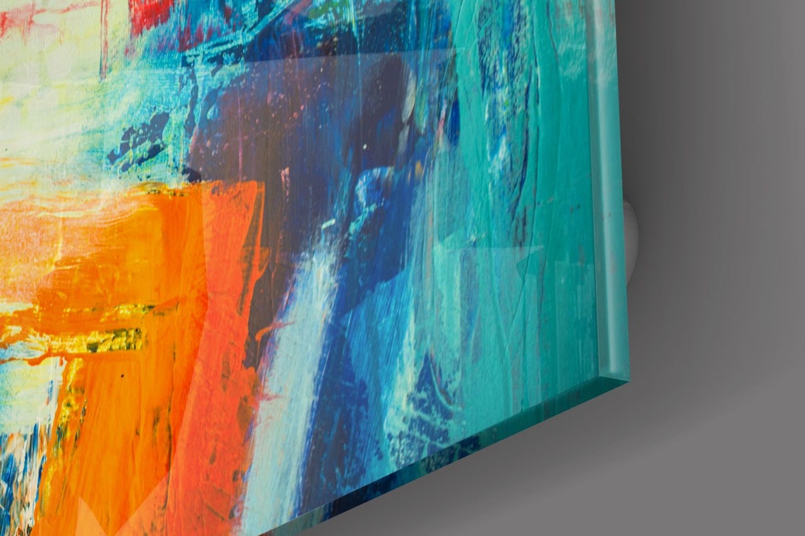 Abstract Glass Printing Wall Art Modern Decor Ideas for Your - Etsy