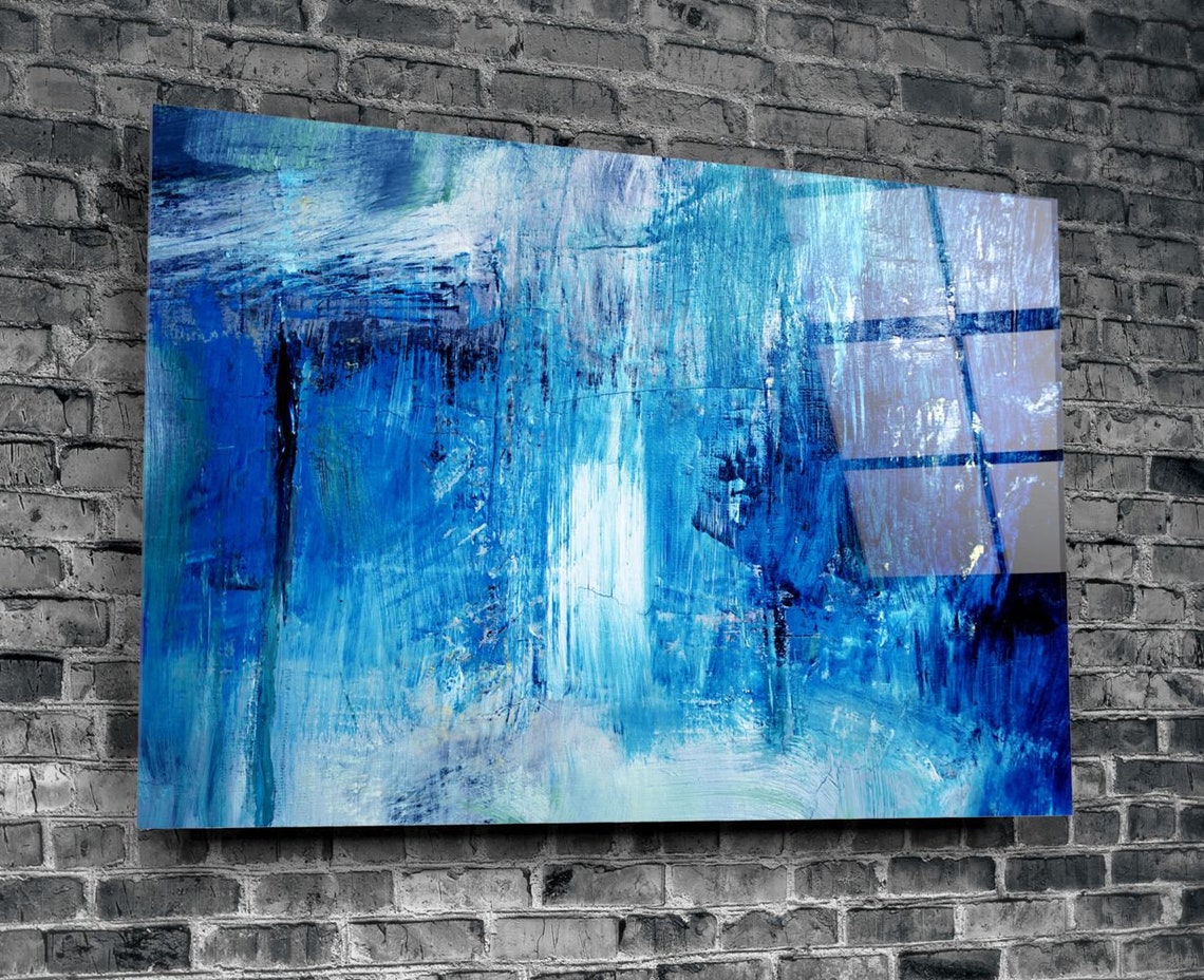Abstract Glass Printing Wall Art Modern Decor Ideas for Your - Etsy