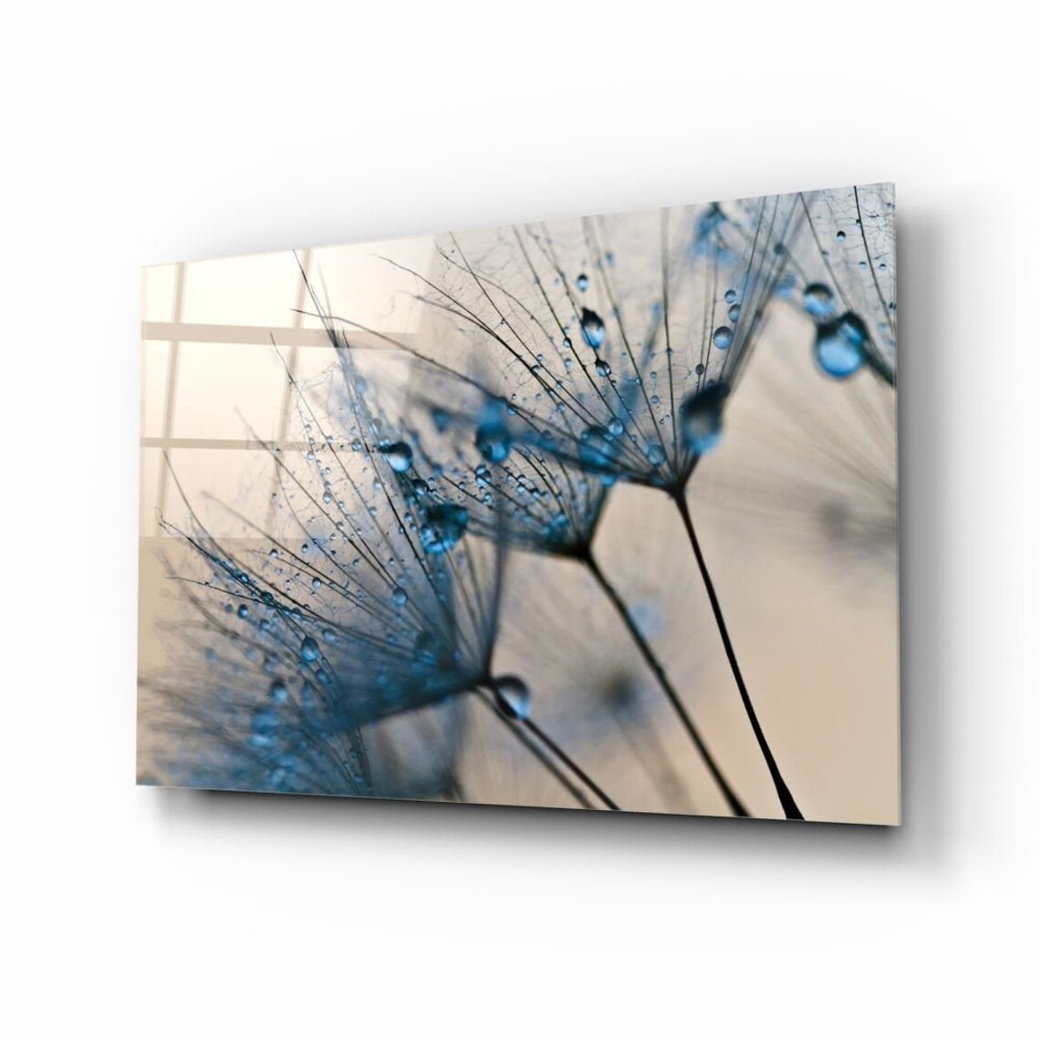 Flower Glass Printing Wall Art Modern Decor Ideas for Your - Etsy