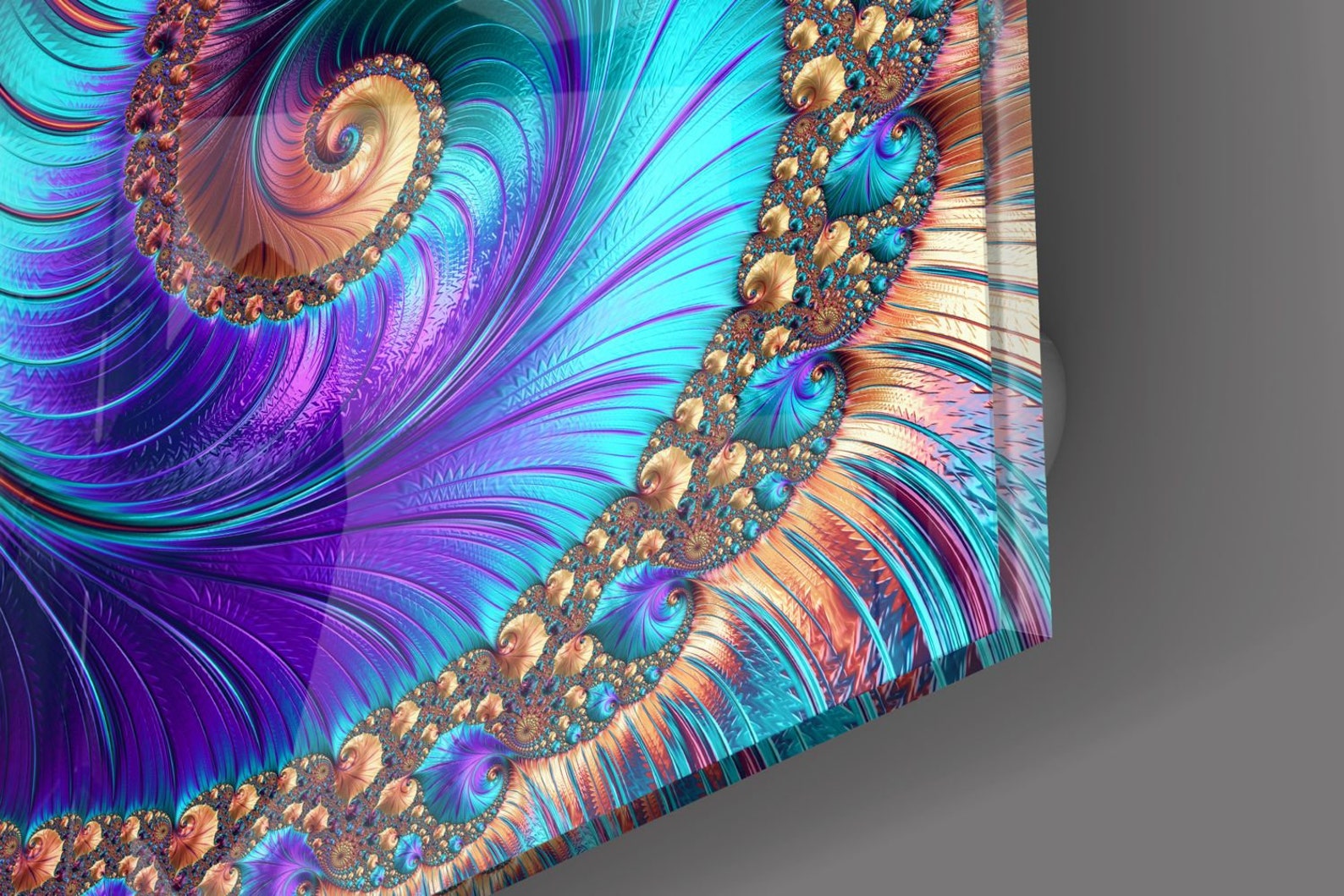 Abstract 2 Glass Printing Wall Art Modern Decor Ideas for Your - Etsy