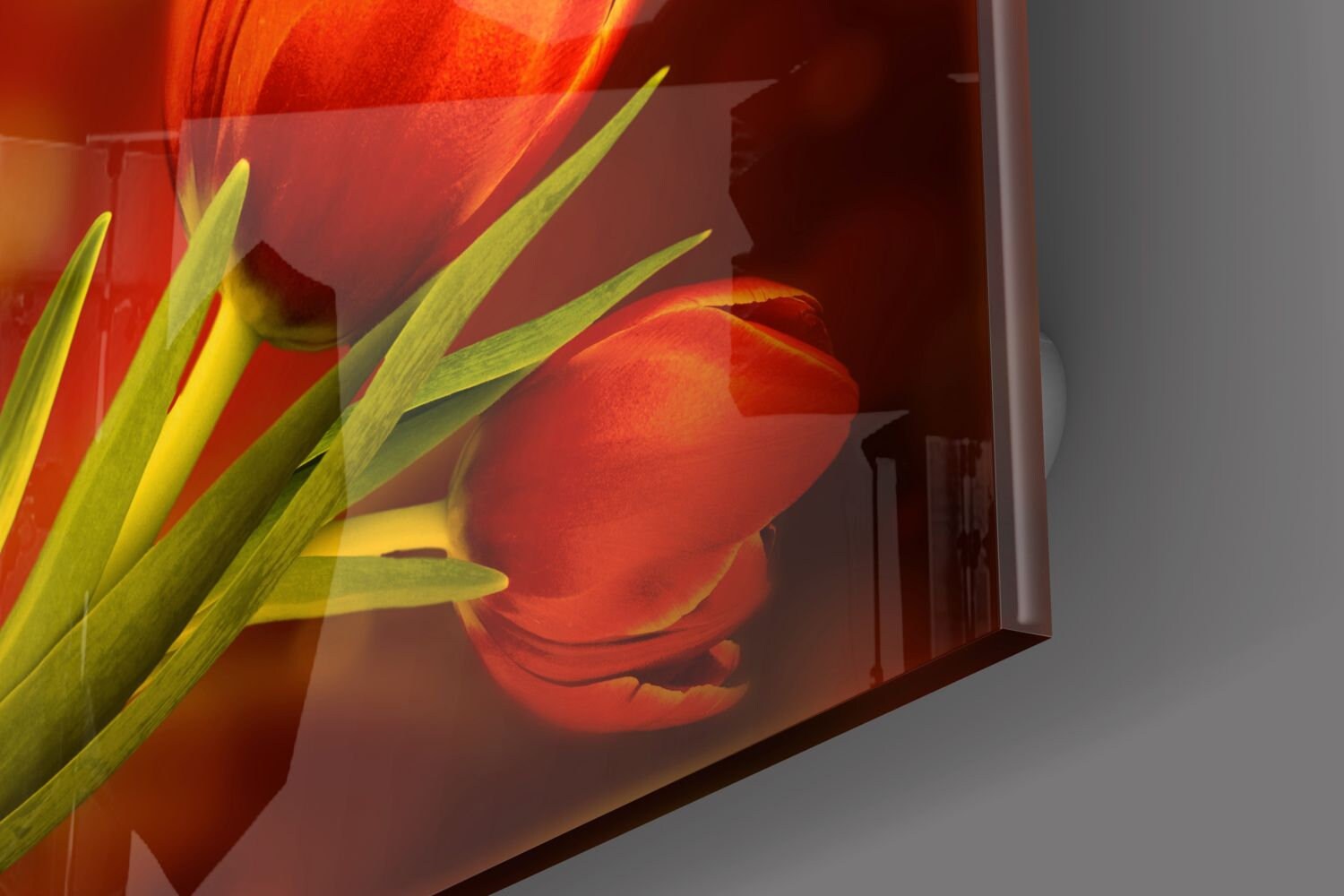 Flower Glass Printing Wall Art Modern Decor Ideas for Your | Etsy