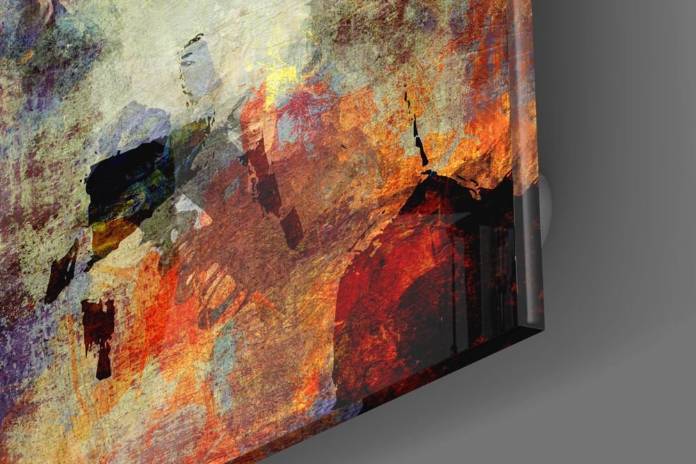 Abstract Glass Printing Wall Art Modern Decor Ideas for Your - Etsy