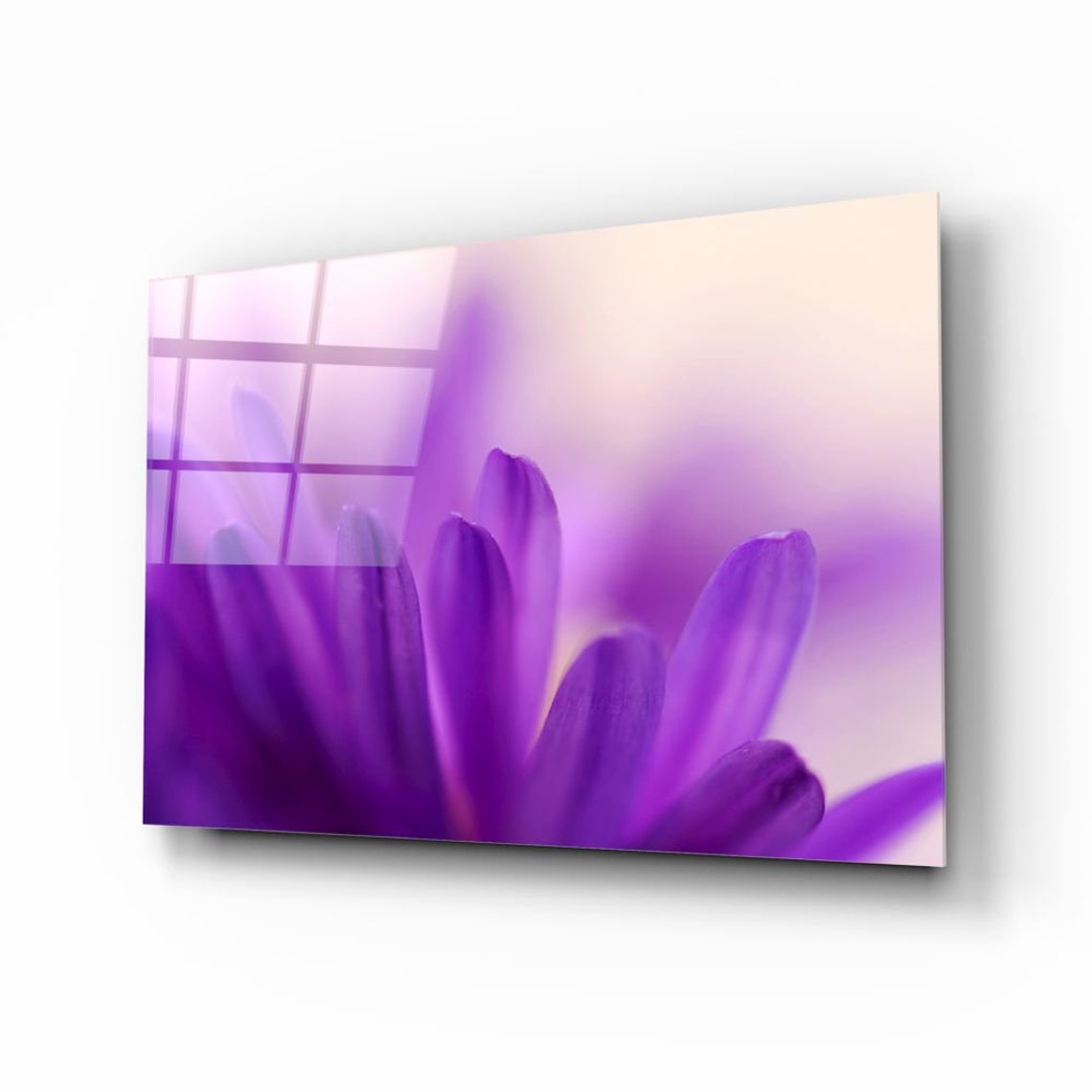 Flower Glass Printing Wall Art Modern Decor Ideas for Your - Etsy