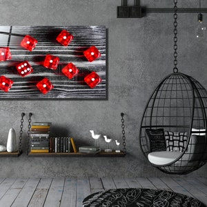 Dice Glass Printing Wall Art Modern Decor Ideas for Your House and ...