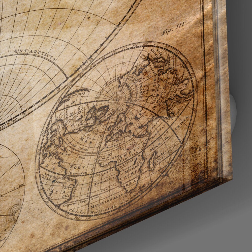 World Map Glass Printing Wall Art Modern Decor Ideas for Your - Etsy