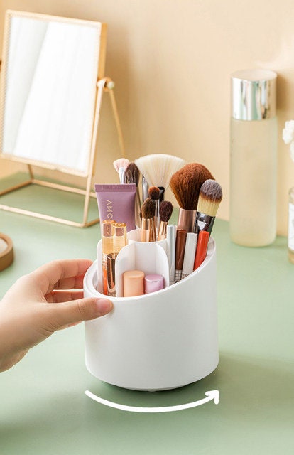 Cosmetic Storage Box Large Capacity Dustproof Lipstick Makeup Brush ...