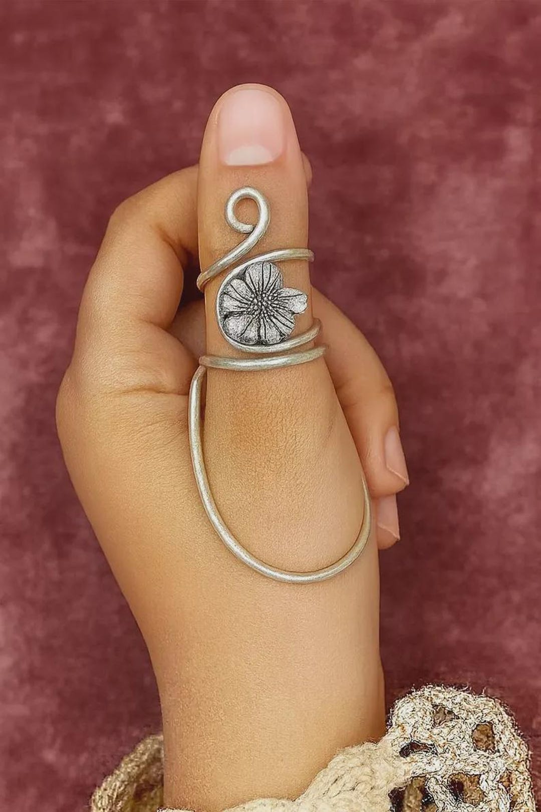 925 Sterling Ring, Rheumatoid Arthritis Ring,eds Finger Splint for All ...
