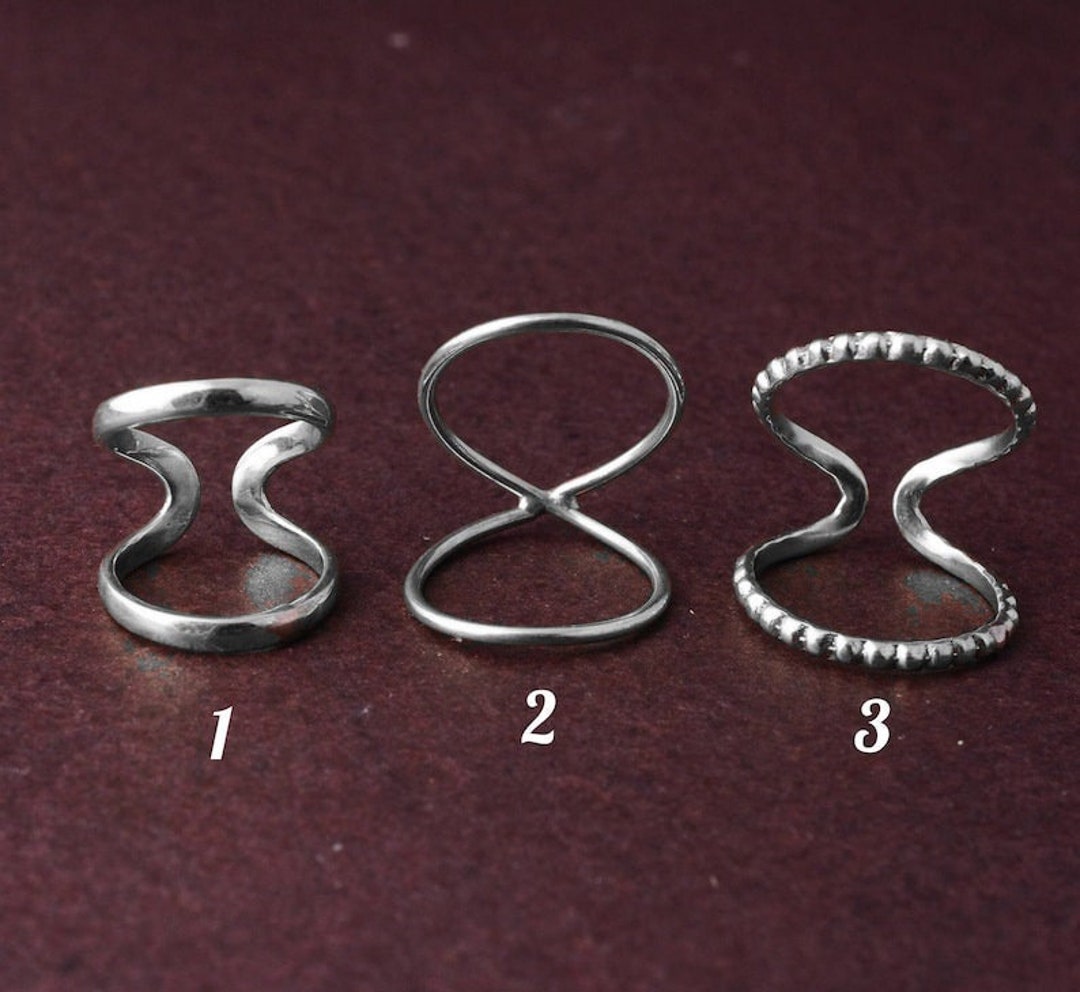 Silver Arthritis Splint Ring, Lateral Deviation Support, EDS Ring ...