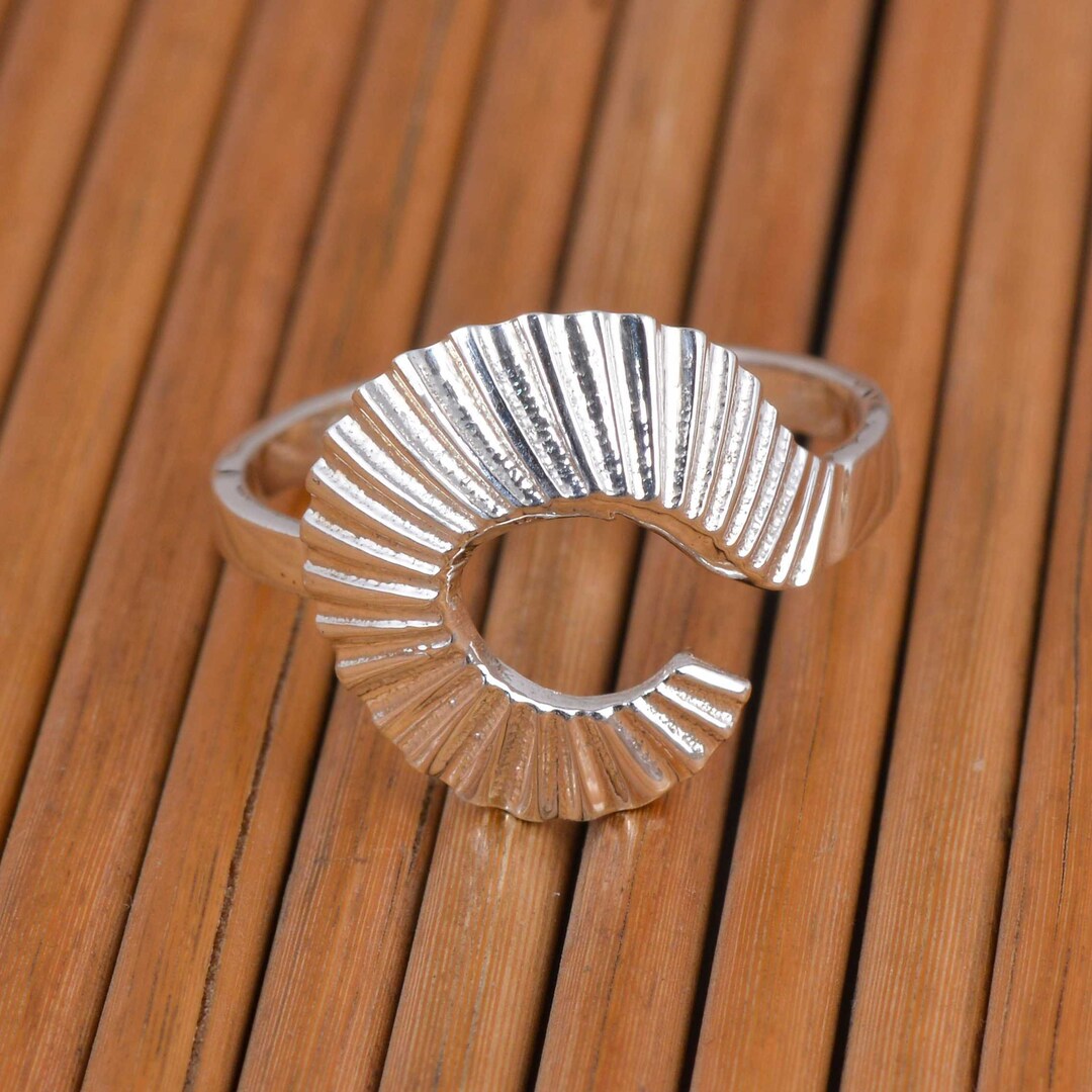 Sun Ring, Symbol of Bright, 925 Sterling Silver Ring, Rising Sun Ring ...