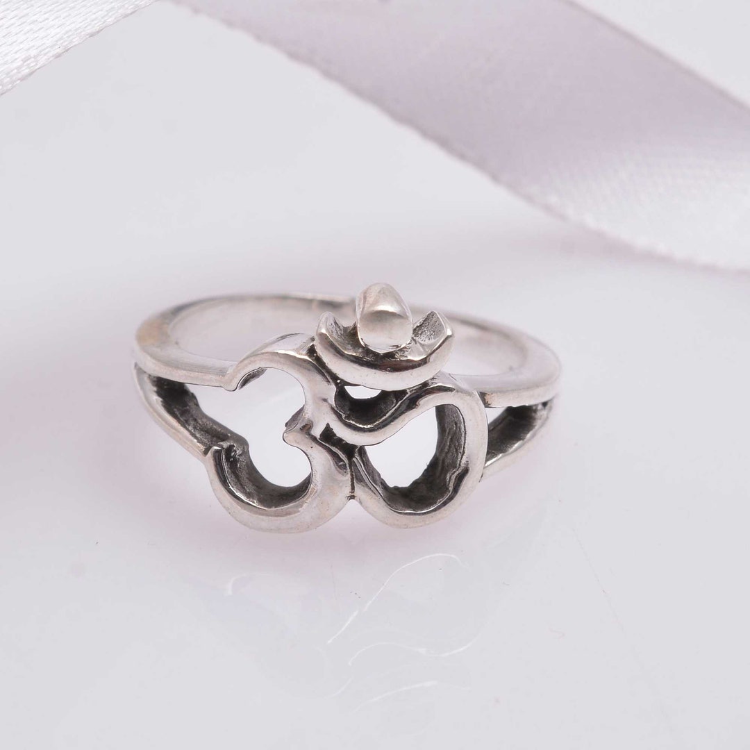 Om Silver Ring, Beautiful Ring, Meditation Ring, Yoga Ring, 925 ...