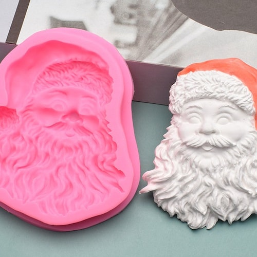 Santa Face Silicone Mold - Etsy