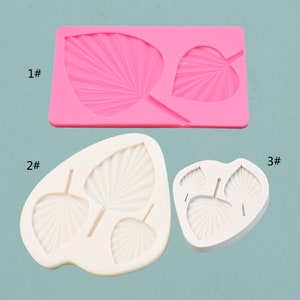 Palm Leaves Silicone Mold Plant Leaf Mold Polymer Clay Mold Resin Epoxy ...