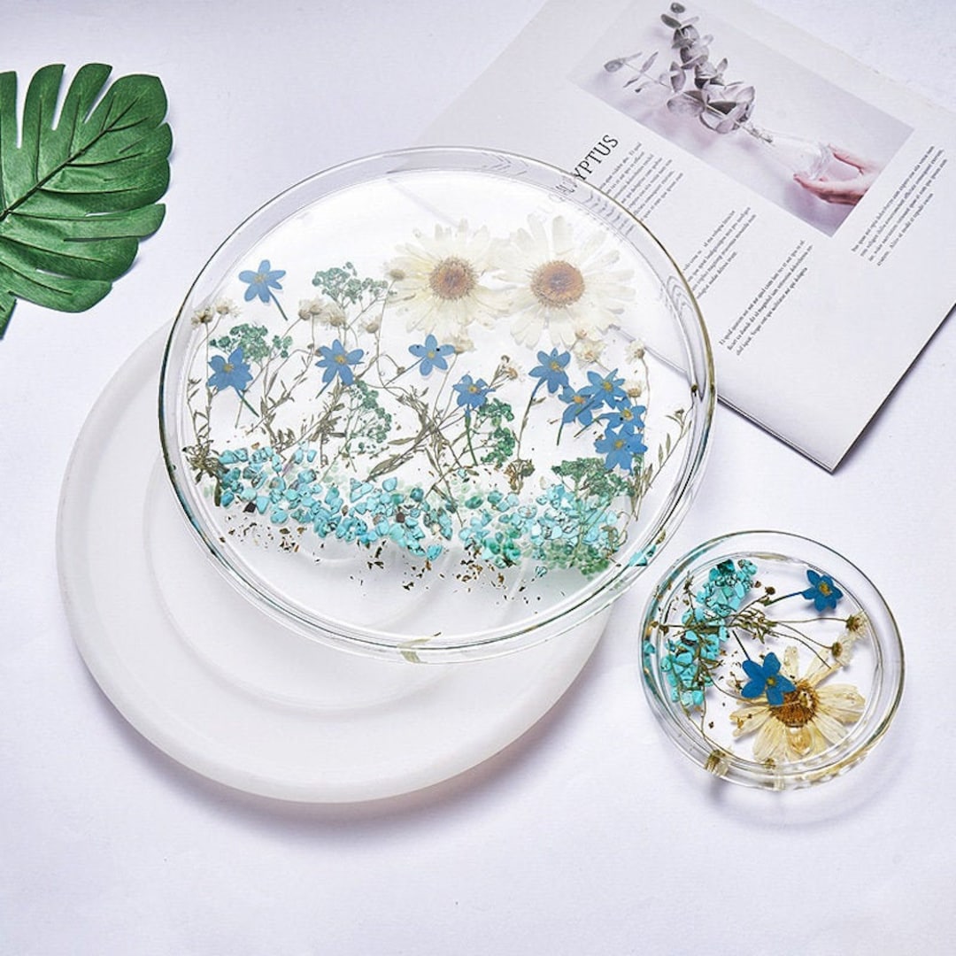 Large Dishes Silicone Mold Round Large Tray Mold Small Plate Mold Resin ...