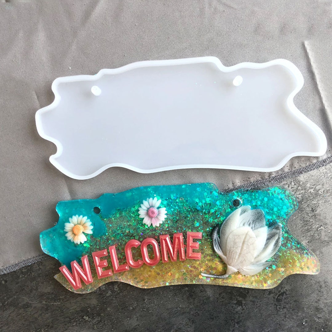 Irregular Doorplate Sign Silicone Mold Cloud Door Wall Hanging Sign ...