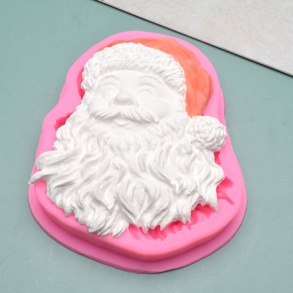 Christmas Santa Silicone Mold Fondant Chocolate Baking Resin Epoxy Mold ...