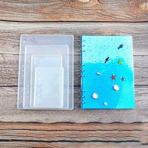 5 Sizes Notebook Cover Silicone Mold Book Cover Resin Epoxy Mold ...
