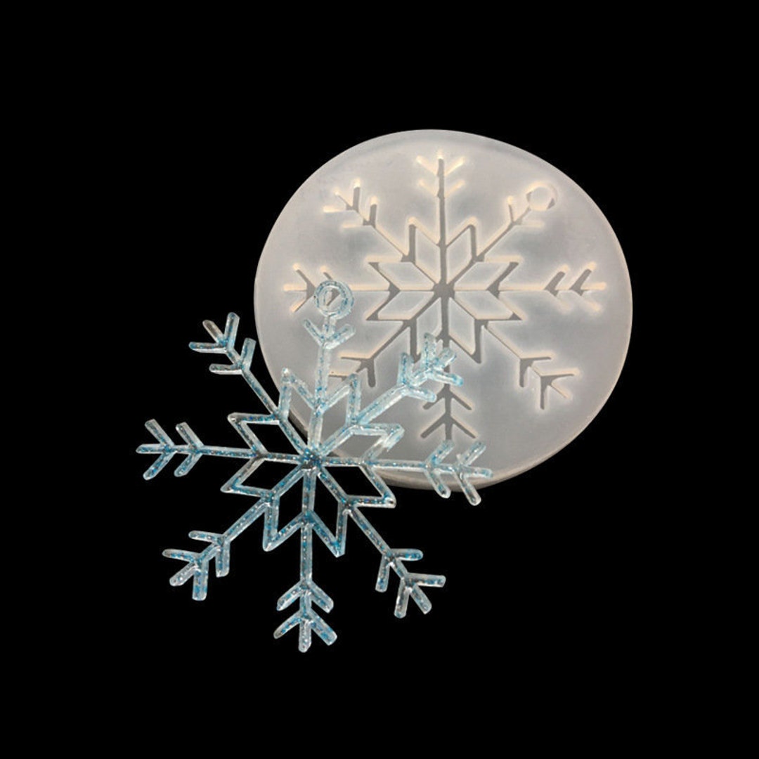 Snow Resin Mold Snow Silicone Mold Earrings Epoxy Resin Mould Diy ...