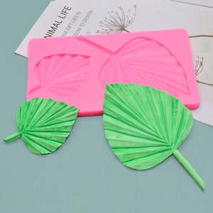 Palm Leaves Silicone Mold Plant Leaf Mold Polymer Clay Mold Resin Epoxy ...