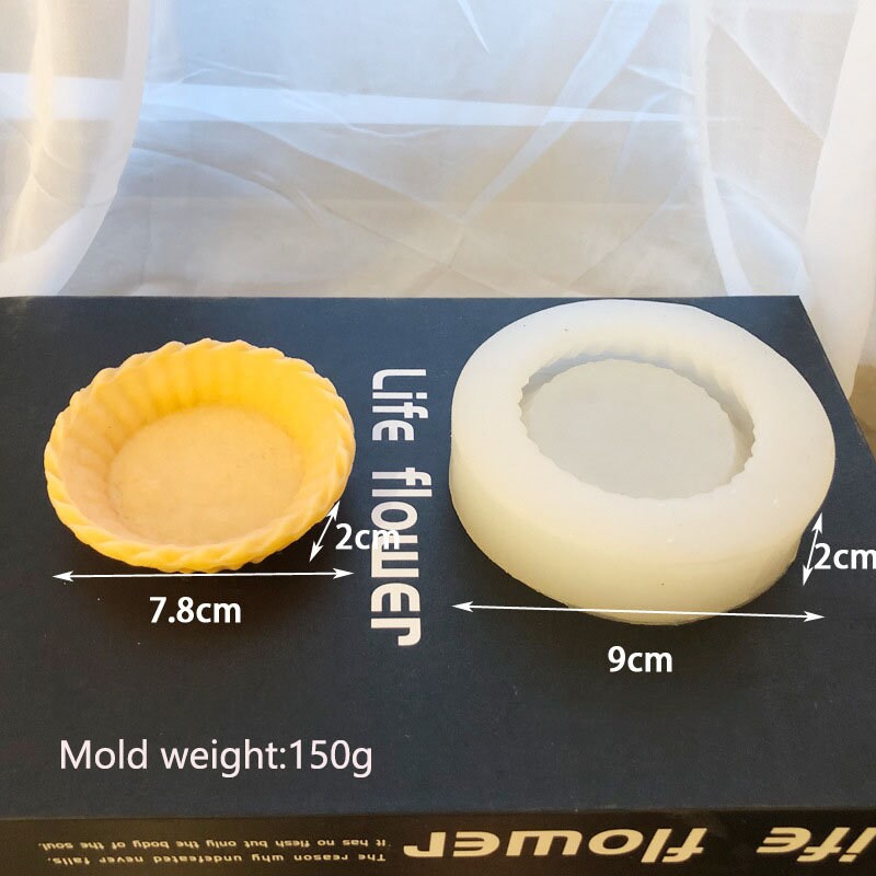 Mini Pie Crust Mold Egg Tart Silicone Mold Sweets Desserts Mold Wax ...