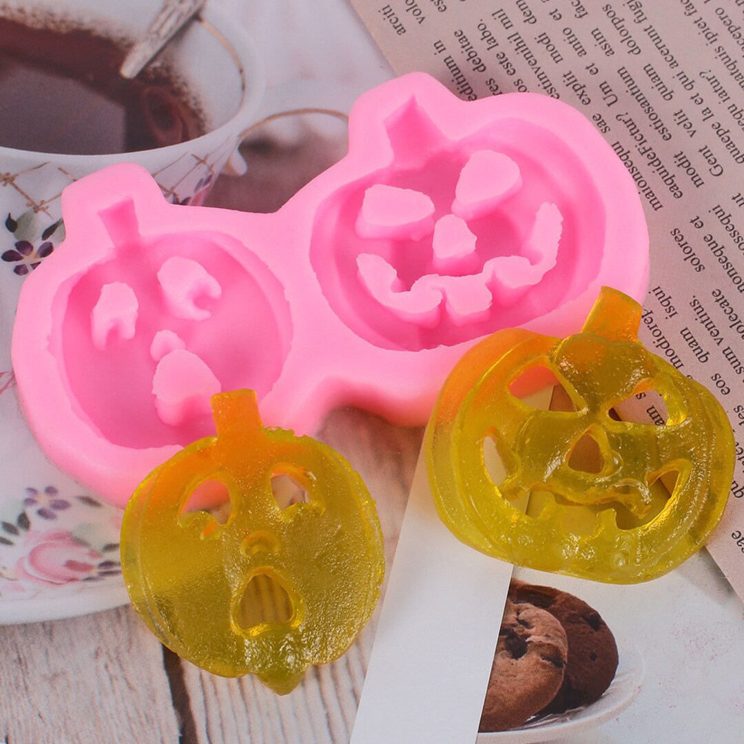 Halloween Pumpkin Resin Mold Pumpkin Keychain Silicone Mold Handmade ...