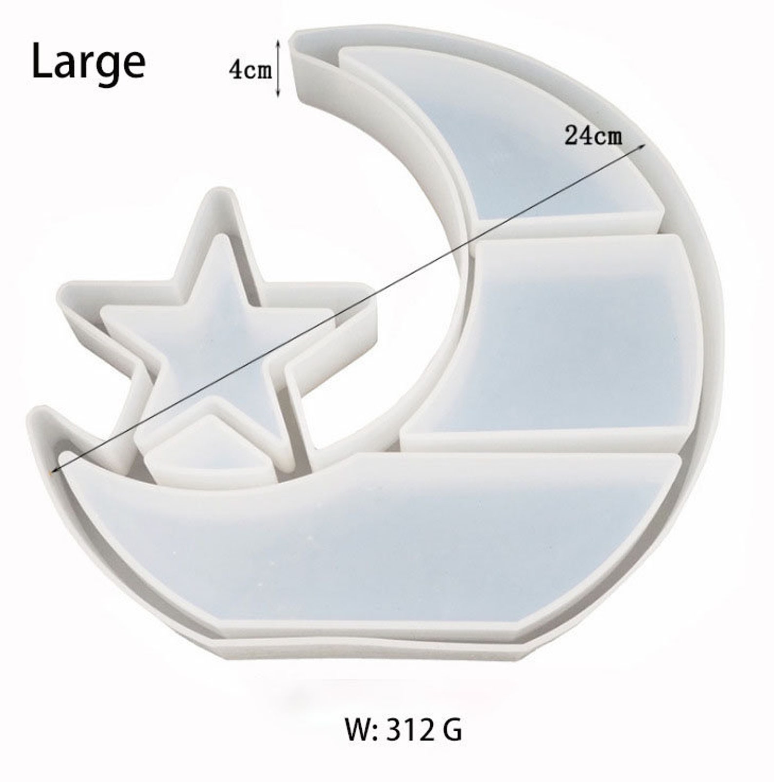 Moon and Star Storage Box Silicone Mold Pentagram Moon Resin | Etsy