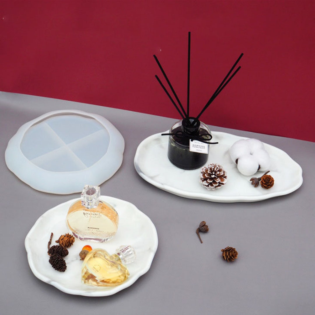 Large Dishes Silicone Mold Round Tray Mold Oval Plate Mold Irregular ...