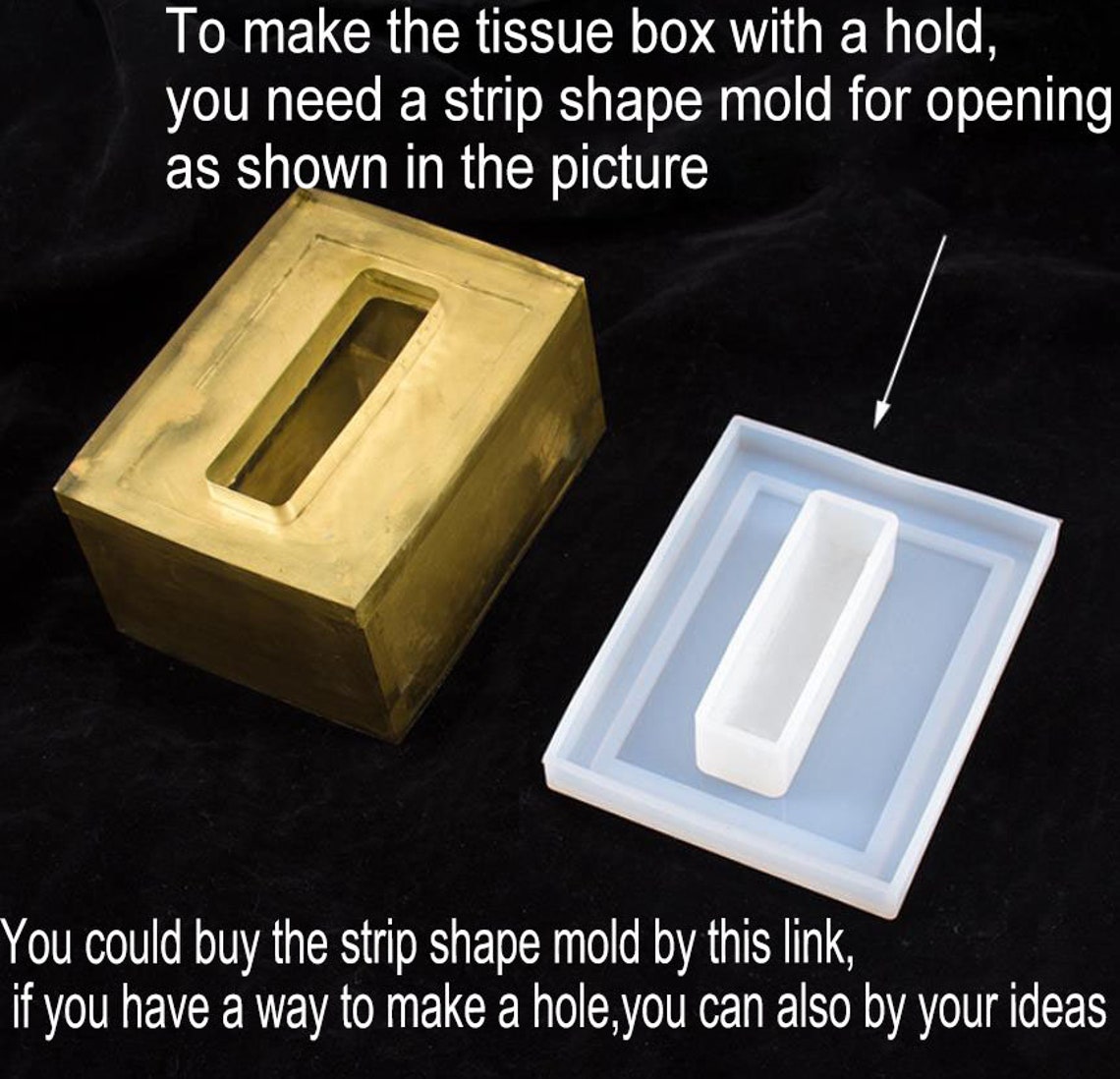Tissue Box Resin Mold Trinket Box Silicone Mold Handmade Box Epoxy ...