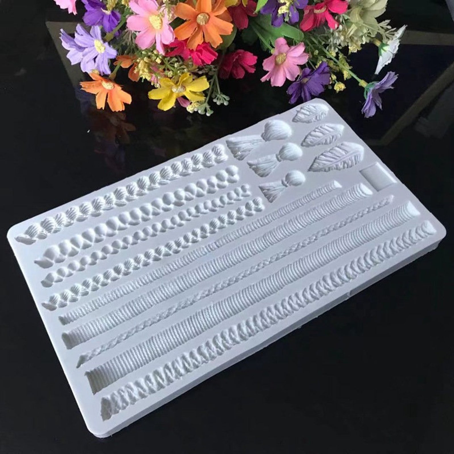 Weave Border Silicone Mold Braid Texture Strap Knit Mold for - Etsy