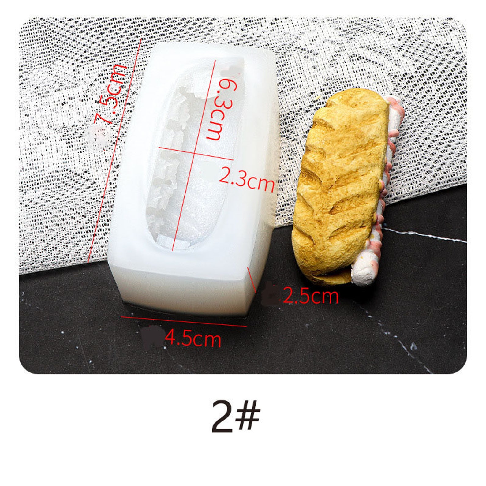 Realistic Mini Bread Mold Hot Dog Silicone Mold Kawaii Fake Food Mold ...