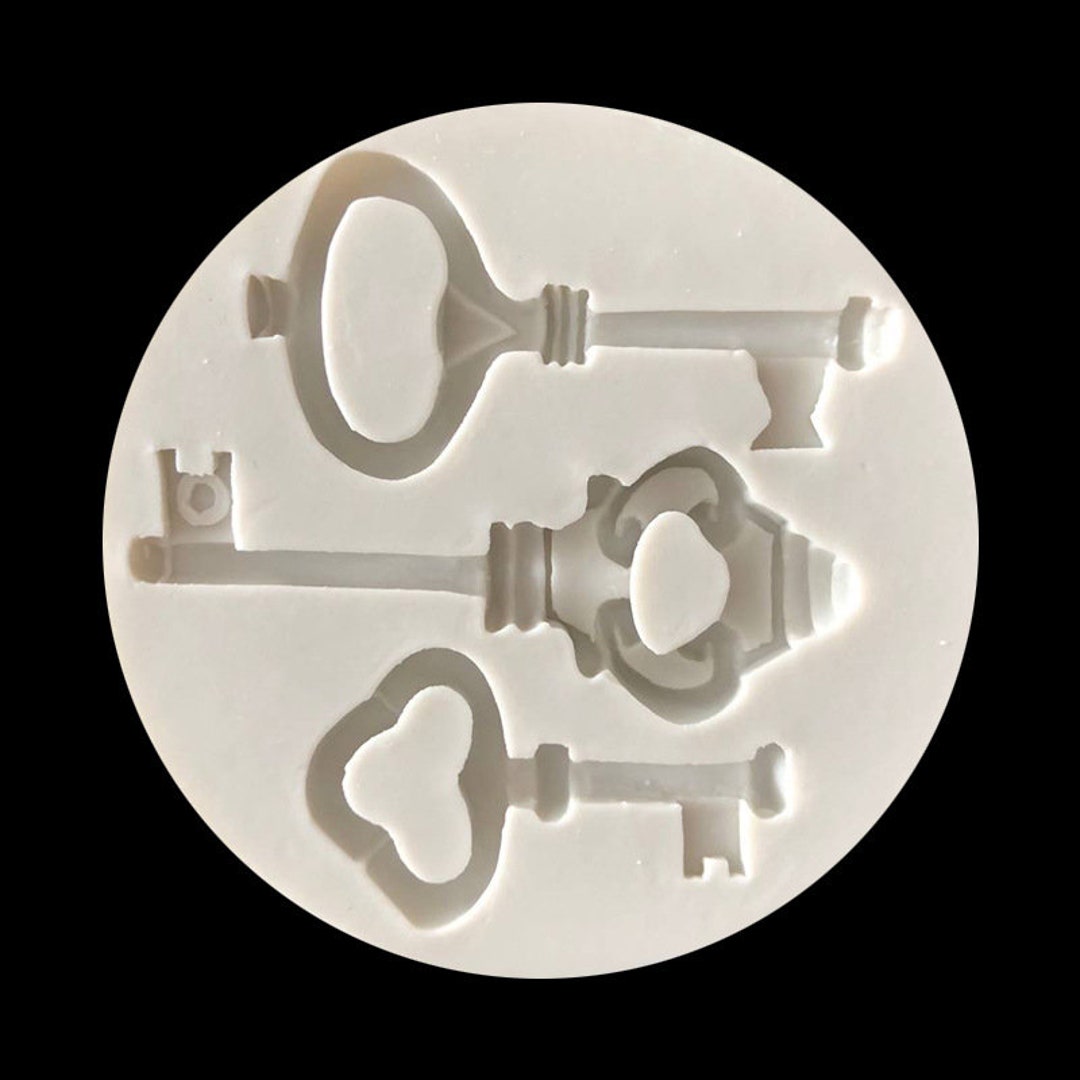 Key Resin Mold Key Pendant Silicone Mold Keychain Epoxy Resin Mould Diy ...