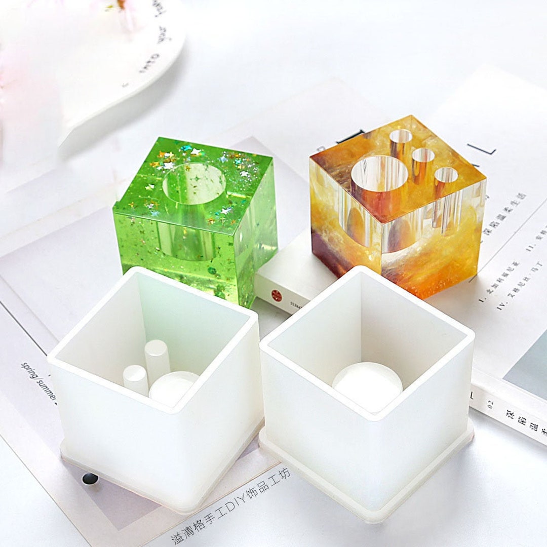 Pen Holder Silicone Mold,desk Storage Mold Dry Flower Resin Epoxy Mould ...