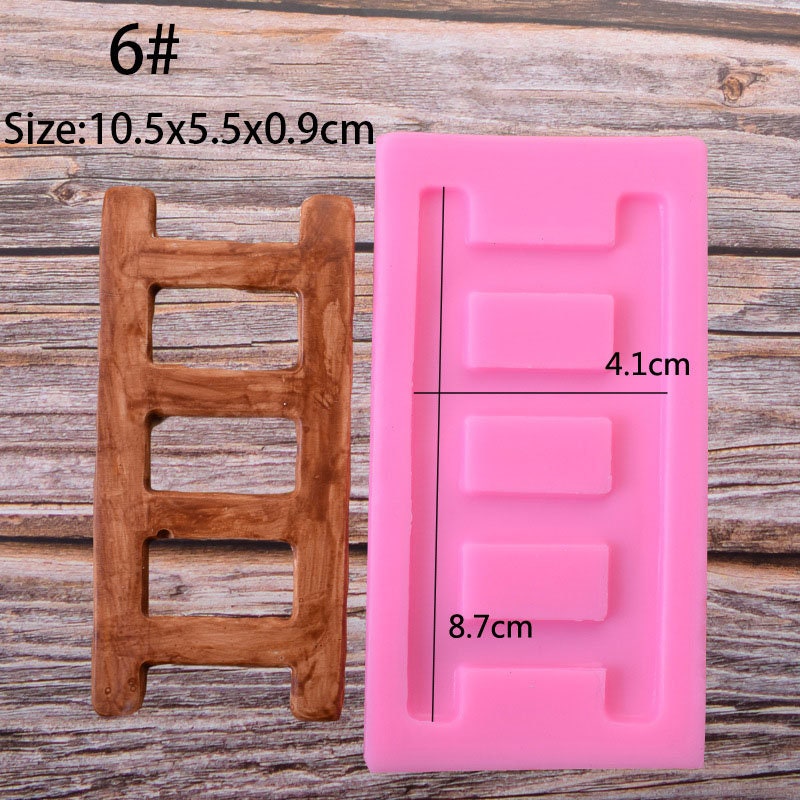 DIY Fence Silicone Mold Ladder Resin Mold Gardening Mold,signpost Mold ...