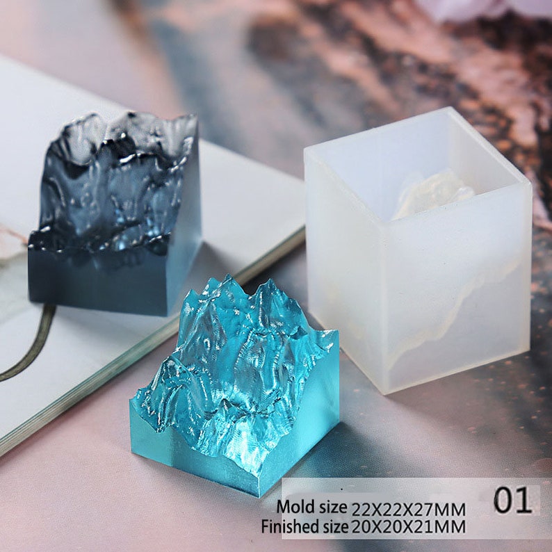 Mountain Peak Silicone Mold Cube Résine Résine Moule Bijoux - Etsy France