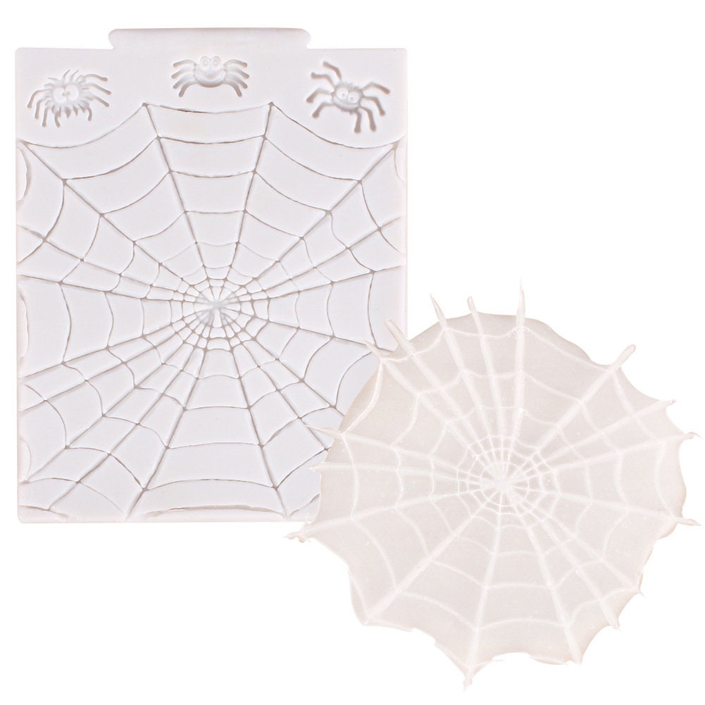 Spider Web Mold Halloween Spider Web Silicone Mold for Fondant - Etsy