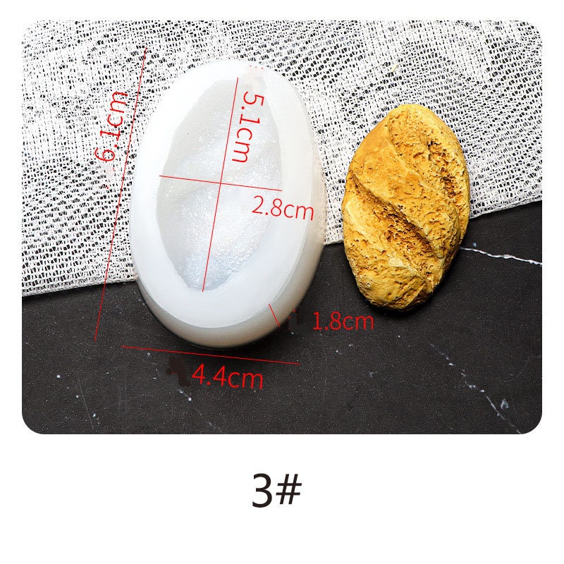 Realistic Mini Bread Mold Hot Dog Silicone Mold Kawaii Fake Food Mold ...
