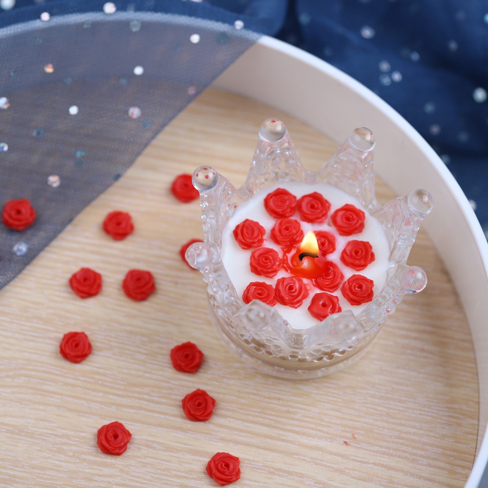 Mini Rose Silicone Mold Tiny Flowers Cabochon UV Resin Mold - Etsy