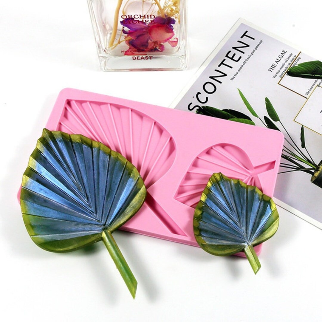 Palm Leaves Silicone Mold Plant Leaf Mold Polymer Clay Mold Resin Epoxy ...