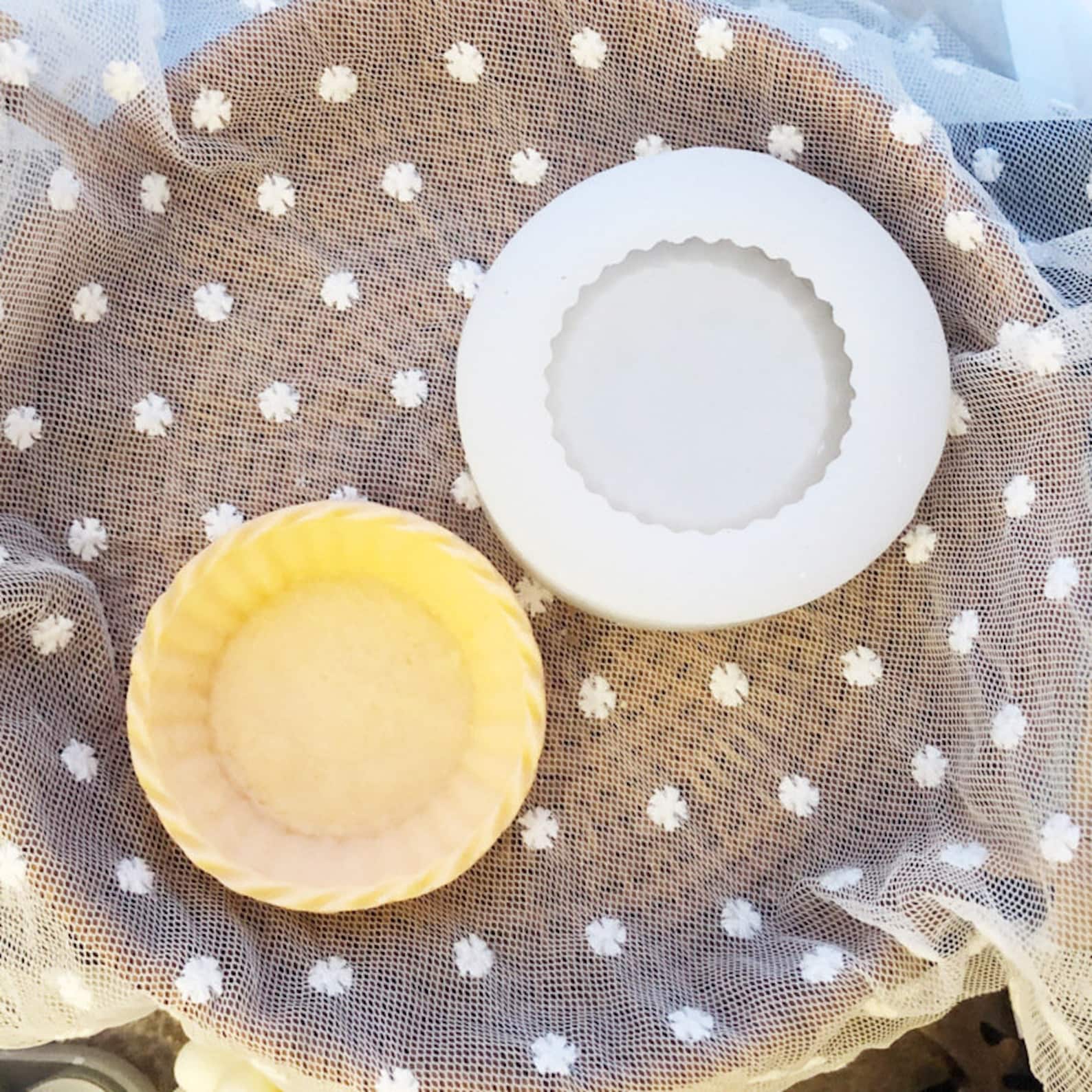 Mini Pie Crust Mold Egg Tart Silicone Mold Sweets Desserts Mold Wax ...