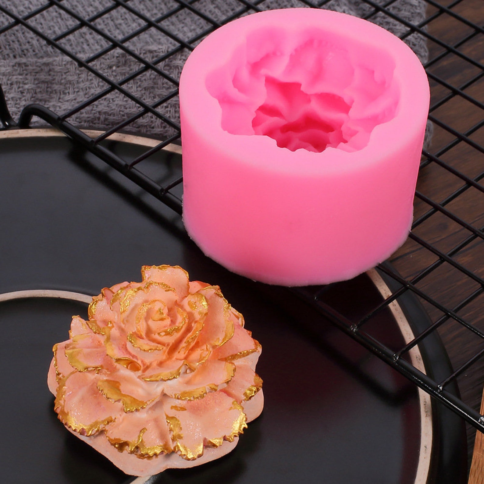 3D Peony Flower Resin Mold Rose Resin Mold Flower Silicone - Etsy