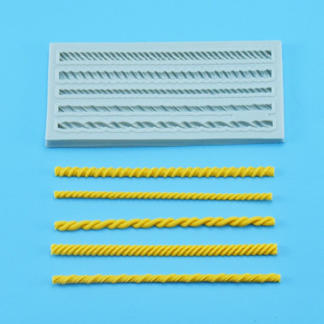 Weave Border Silicone Mold Braid Texture Rope Knit Mold for Fondant ...