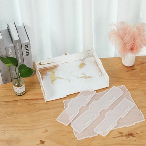 Desktop Storage Rack Silicone Mold,2-layers Shelf Mold Storage Holder ...