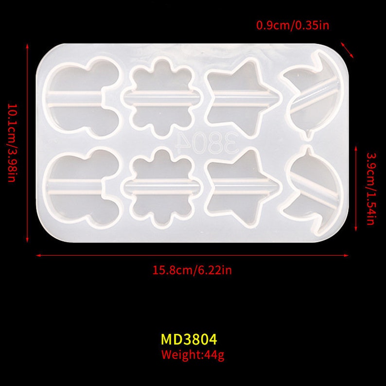 Straw Topper Silicone Mold Straw Decoration Mold Multiple Styles Straw ...