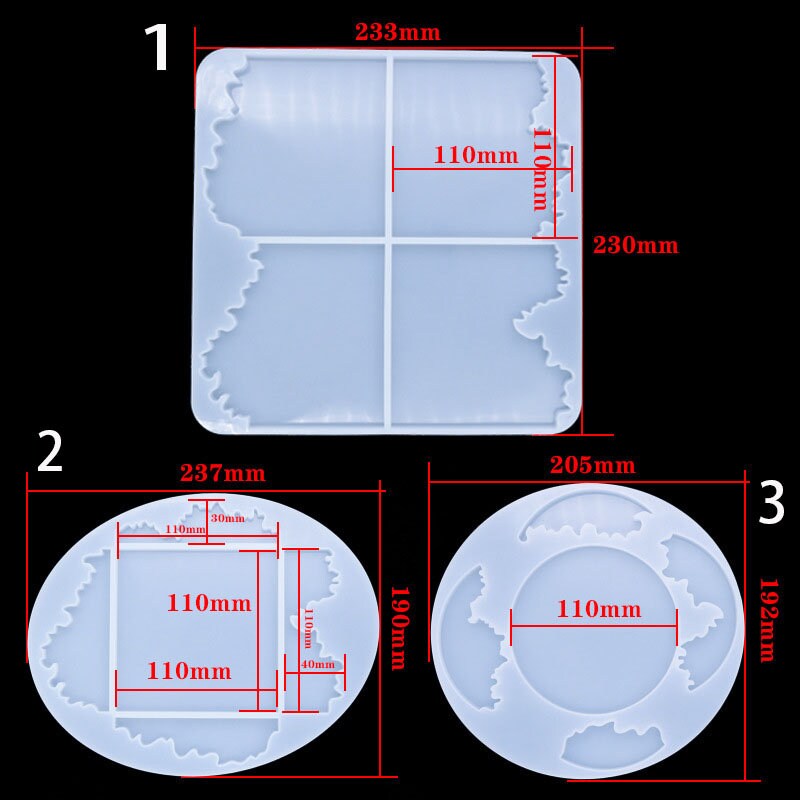Irregular Silicone Mold Large Coaster Mould Resin Epoxy Mould - Etsy