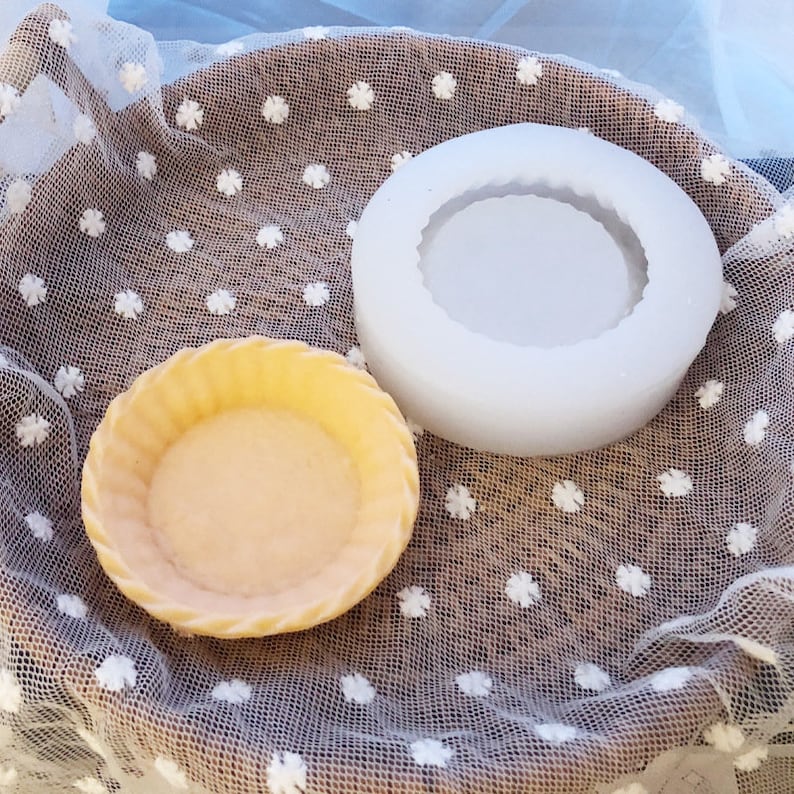 Mini Pie Crust Mold Egg Tart Silicone Mold Sweets Desserts Mold Wax ...