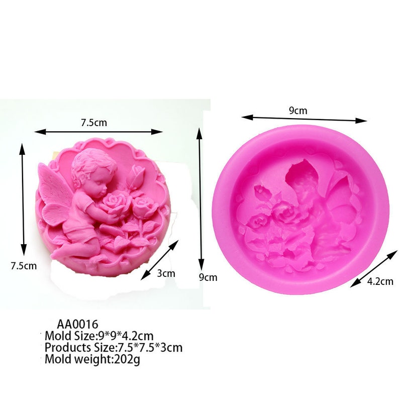 Angel Baby Soap Mold Flower Fairy Soap Mold Scented Wax - Etsy