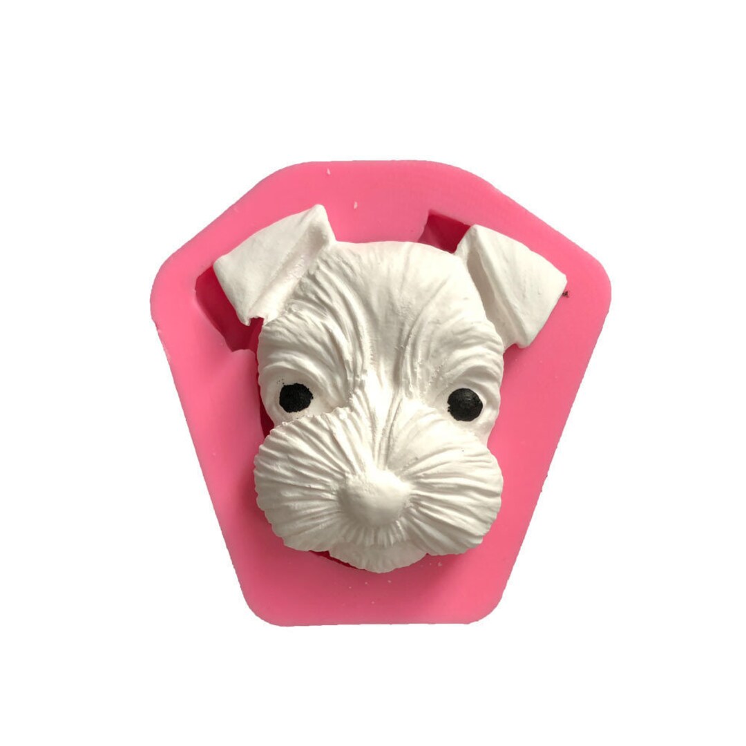 Cute Dog Resin Mold Schnauzer Silicone Mold Pet Epoxy Resin Mould Diy ...